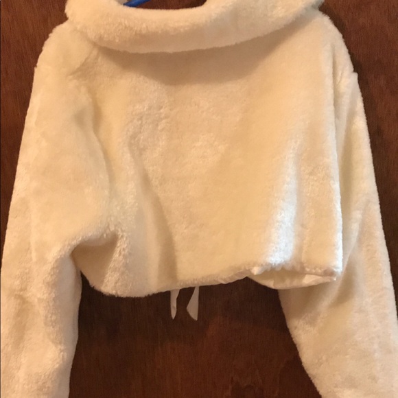 Jackets & Coats | Fluffy White Teddy Jacket | Poshmark